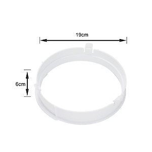 LAPUTA Exhaust Hose Connector Portable Cost-Effective Low Wind Noise ABS RV Mobile Air Conditioner Duct Interface for KYR-35/KY-25 White