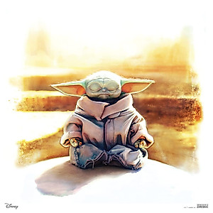 STAR WARS Baby Yoda Baby Boys Clothing 3-Piece Set with Baby Bodysuit, Pants, and Hat - Baby Boy Outfits (Grey/Shadow Green, 3-6M)