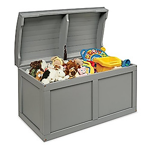 Hardwood Safety Hinge Barrel Top Toy Storage Chest