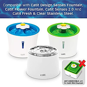 Filters for Catit Design Senses Fountains and Catit Flower Fountains, Pack of 6