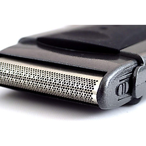 RBANER Battery Powered Beard Shaver for Men, Portable Electric Clipper, Cordless Facial Hair Trimmer, Safe Blade, Single Foil Professional Mini Razor, MB-043