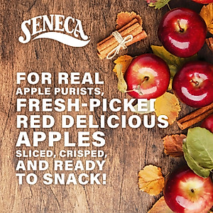 Seneca Cinnamon Apple Chips | Made from Fresh Apples | 100% Red Delicious Apples | Yakima Valley Orchards | Real Cinnamon | Crisped Apple Perfection | Foil Fresh Bag | 0.7 ounce (Pack of 24)
