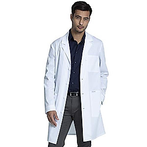 Cherokee Men & Women Scrubs Lab Coat 38'' CK460, M, White