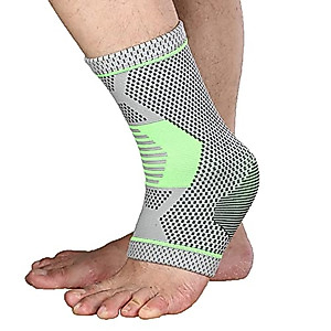 1 Pair Sports Ankle Support Elastic Compression Sleeve Guard for Injury Recovery Joint Pain Tendon Plantar Fasciitis Foot Socks (Size : S)