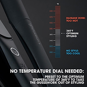 ghd Platinum+ Styler ― 1" Flat Iron Hair Straightener, Professional Ceramic Hair Styling Tool for Stronger Hair, More Shine, & More Color Protection ― Black