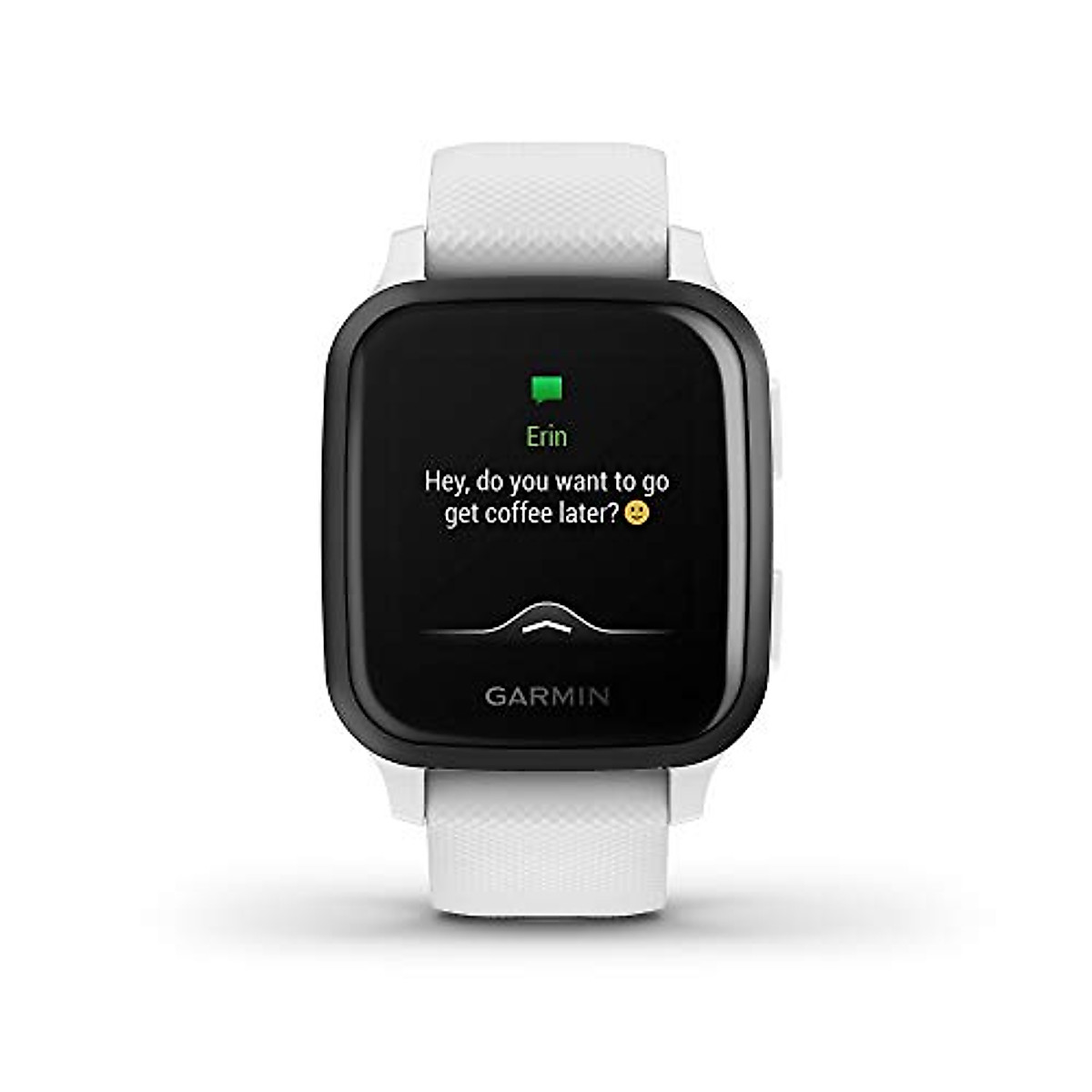Garmin Venu Sq Music, GPS Smartwatch with Bright Touchscreen Display, Features Music and Up To 6 Days of Battery Life, White and Slate (Renewed)