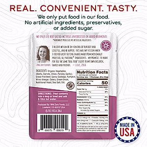 Wild Zora Instant Keto-Friendly Soups 5-Pack Variety, Broth Made with Grass-Fed Beef, Free-Range Chicken, and Vegetables, Gluten-Free, Low Carb, No Added Sugar, Flavorful Pantry Staples - 0.5oz/13g