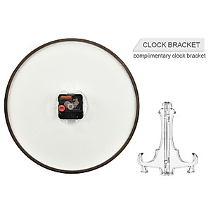 Gamer Work Space Concept Scrapbook Mouse, Keyboard, Joystick, Headset Wall Clock, Silent Non-Ticking Easy to Read Round Decorative Acrylic Wall Clock Art, for Living Room Home Office School 9.5 Inch