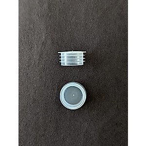 Plastic Stopper Replacement Plug for Salt and Pepper Shakers, Flower Pots, Bottles, Pipes etc 3/4'' (Small top, 2 pcs), White