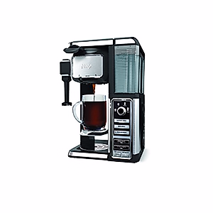 Ninja Single-Serve, Pod-Free Coffee Maker Bar with Hot and Iced Coffee, Auto-iQ, Built-In Milk Frother, 5 Brew Styles, and Water Reservoir (CF111)