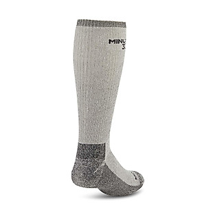 USA Made - Over the Calf Socks - Expedition Weight - Mountaineering Socks - Merino Wool - Mountain Heritage - Gray Heather - Large