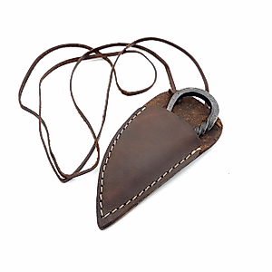 HUNTING HUNTS Celtic Pocket Blade Knife, Hand Forged Fixed & Hardened Blade Knives, Vintage Art Collection Cool Pocket Knife, Unique Gifts for Men, Carbon Steel with Sheath