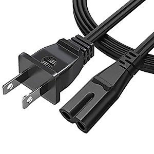 Power Cord for Xbox Series S Game Console 2 Prong Power Cord Replacement AC Cable