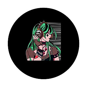 Cosplay Anime Manga Otaku Gothic Goth Aesthetic Punk Girl PopSockets Swappable PopGrip