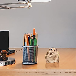 Garden Accessories Mini Hedgehog Figurines Plastic Animal Garden Statues Miniature Hedgehog Ornaments Mini Animal Model for Micro Landscape Plant Pots Bonsai Craft Decors Fairy