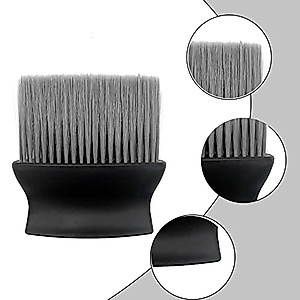 Ajxn Auto Interior Dust Brush, Car Cleaning Brushes Duster, Soft Bristles Detailing Brush Dusting Tool for Automotive Dashboard, Air Conditioner Vents, Leather, Computer,Scratch Free (Black)