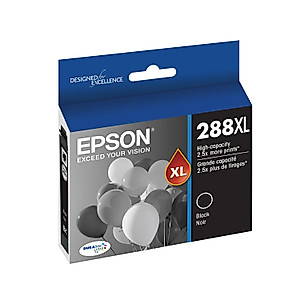 EPSON T288 DURABrite Ultra -Ink High Capacity Black -Cartridge (T288XL120-S) for select Epson Expression Printers