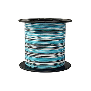 Ashconfish Braided Fishing Line- 8 Strands Super Strong PE Fishing Wire Heavy Tensile for Saltwater & Freshwater Fishing -Abrasion Resistant - Zero Stretch- 1000M/1093Yds 130LB Blue Camouflage