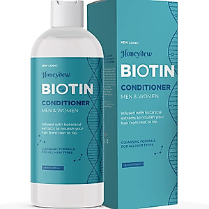 Volumizing Biotin Shampoo and Conditioner Set - Sulfate Free Shampoo and Conditioner for Dry Damaged Hair and Scalp Care - Volumizing Shampoo for Thinning Hair with Jojoba and Argan Oil for Hair Care