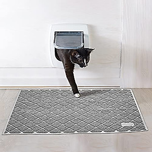 Niubya Premium Cat Litter Mat, Litter Box Mat with Non-slip and Waterproof Backing, Litter Trapping Mat Soft on Kitty Paws and Easy to Clean, Cat Mat Traps Litter from Box