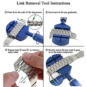 200Pcs Blueshaw Compatible for Movado 2.0 Smartwatch Band, Quick Release Stainless Steel Metal Replacement Straps for Movado Connect 2.0 Smartwatch 40mm (Silver)