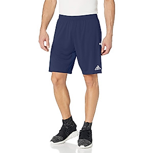 adidas Male Team 19 Knitted Shorts , Team Navy Blue/White , XL