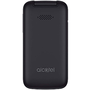 AT&T Prepaid - Alcatel SMARTFLIP, 4GB Memory, 2.8 Dual Display, Bluetooth, WiFi, Big Buttons - Black (Renewed)