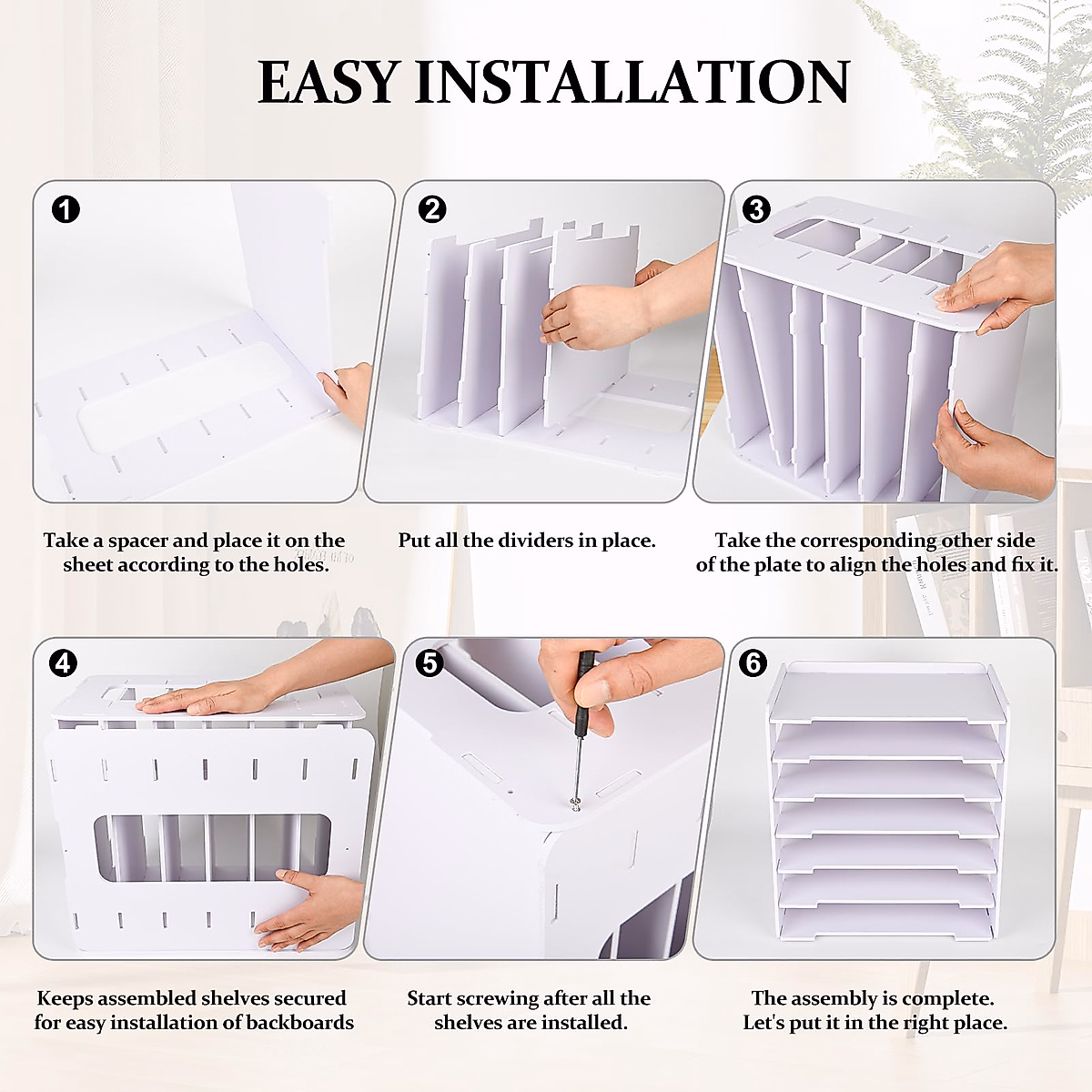 CELSOL Vinyl Roll Holder, Countertop Cabinet Vinyl Roll Storage Organizer, Holds Over 60 Vinyl Rolls, Dust-Reduced, Stable and Durable, Superior Protection, Ideal for Craft Room Organization