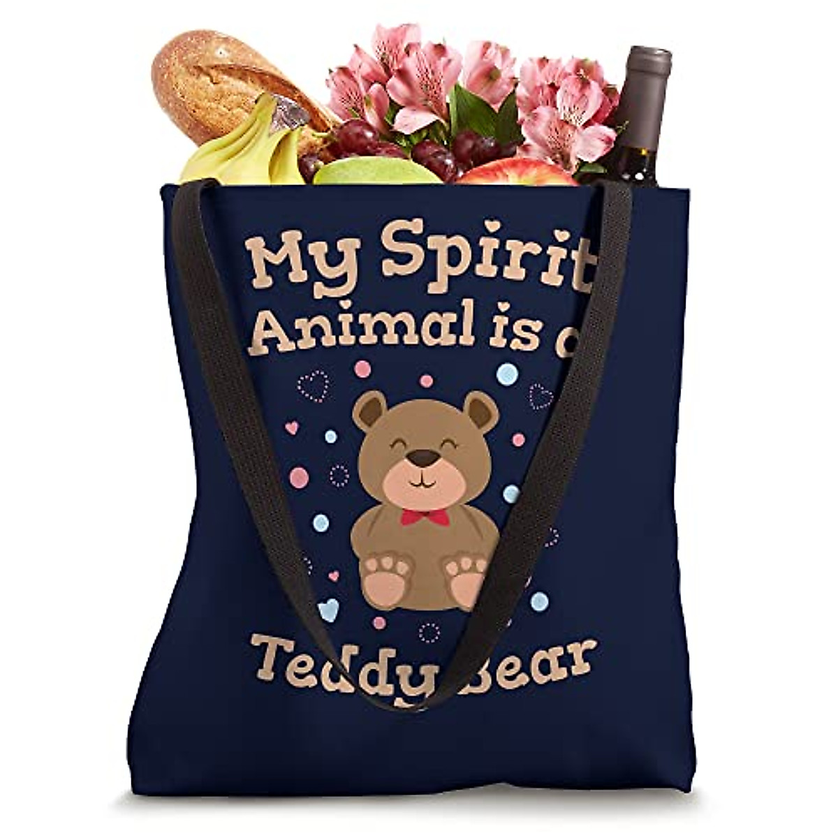 Teddy Bear Women Girls Cute Stuffed Toy Tote Bag