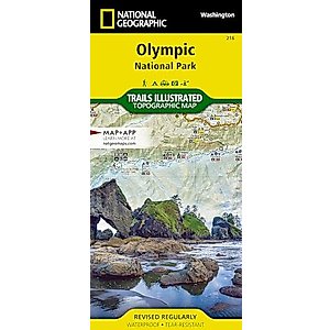 Olympic National Park Map (National Geographic Trails Illustrated Map, 216)