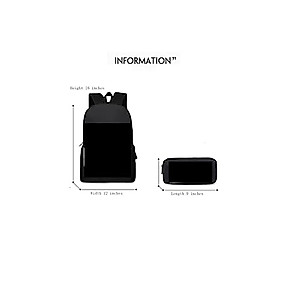 UGLYAF Anime Super Hedgehog Boys and Girls Adjustable backpack and pencil case two piece set 16 inches