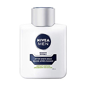 NIVEA FOR MEN Sensitive Post Shave Balm 3.30 oz (Pack of 4)