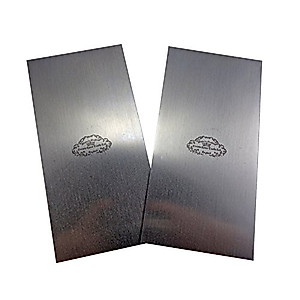 Crown Hand Tools Sheffield UK Steel 2 Piece Rectangular 2 1/2" x 5" Cabinet Scraper Set 375