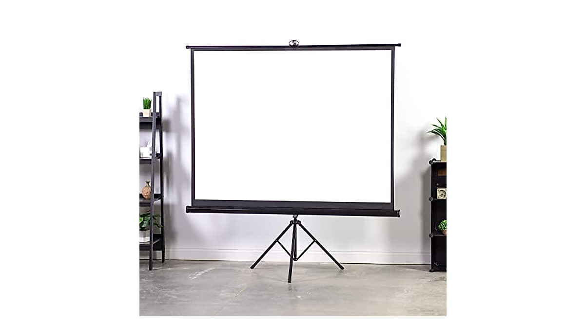 VIVO 100 Inch Portable Projector Screen - HD 4:3 Indoor/Outdoor