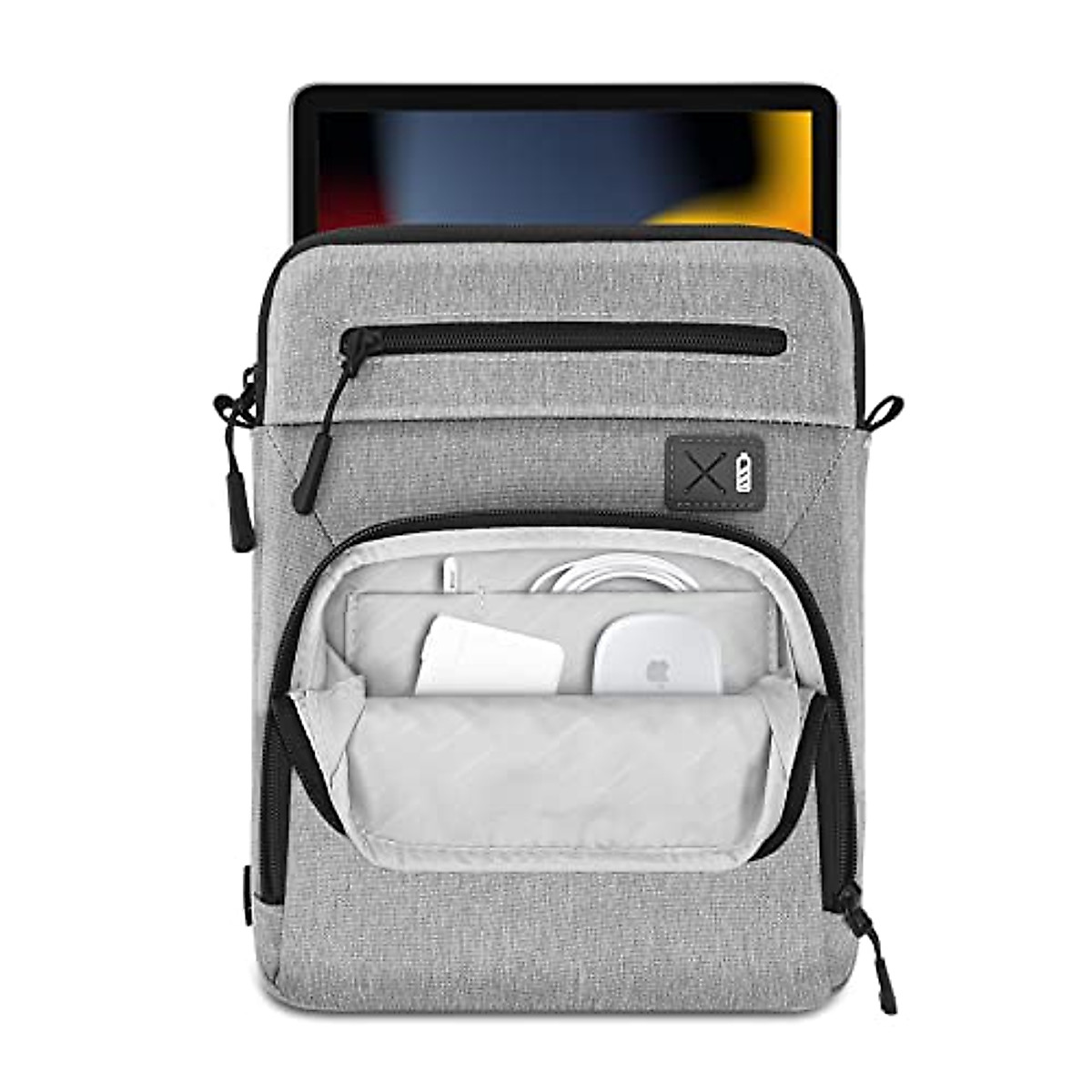 Tablet Sleeve Compatible with 11 Inch New iPad Pro,10.9 inch New iPad Air 4, 10.2 Inch iPad, Microsoft Surface Go, Samsung Galaxy Tab, Fit Magic Keyboard and Smart Keyboard Folio.(11 inch Grey)