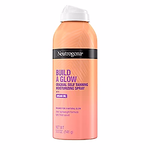 Neutrogena Build-A-Glow Gradual Self-Tanning Moisturizing Spray, with Argan Oil, Designed for Natural Hydrated Glow, Tan, Bronze Tan, 5 oz