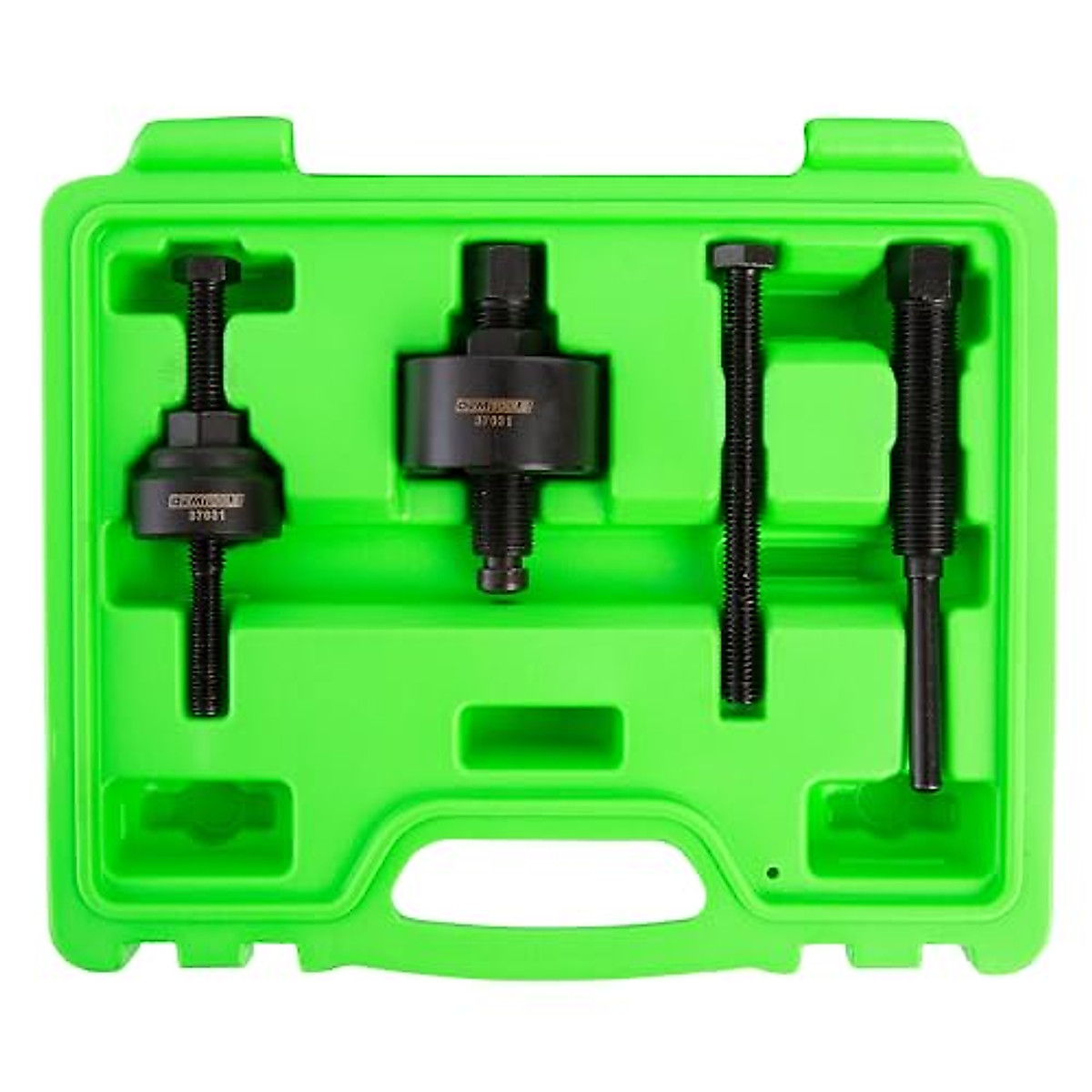 OEMTOOLS 37031 Power Steering Pulley Puller and Installer Kit, Removes and Installs Power Steering Pump Pulleys on Most Domestic Vehicles, Ford, GM, VW , green