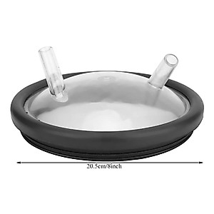 Milk Bucket Lid, Durable Plastic Transparent Milk Bucket Lid And Gasket For Milking Machine Two Open Lid with 2 Entrances