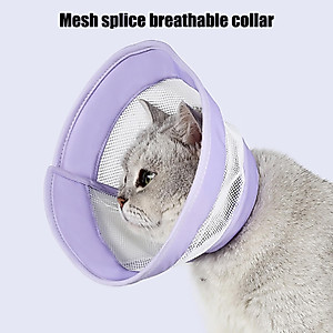 Ldbuejiaja Antiscratch Injury Elizabethan Collar for Cats Dogs Collar Pet Wound Recovery Licking Cats Collar