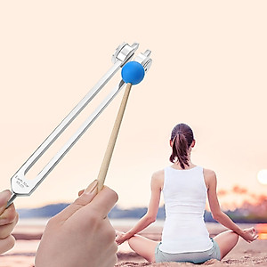 68.05 Solfeggio Tuning Fork with Silicone Hammer Bag for Sound, Musical Instrument, Vibration