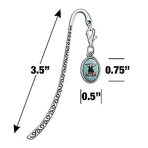 Supernatural Brothers Metal Bookmark Page Marker with Oval Charm