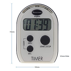 Visual Timer Multi Function with Vibrating Audible and Flashing Alarm - Seniors Countdown Timer Ideal for The Visually and Hearing Impaired