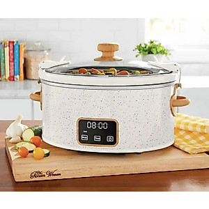 Pioneer Woman 6 QT Slow Cooker, Locking Lid, Removable Crock, Digital