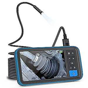 8MM Industrial Endoscope Camera, 1080p Camera, 6 Adjustable LED Lights, Perfect for Plumbing, HVAC, Home, Vent & Sewer Inspections, IP67 Waterproof