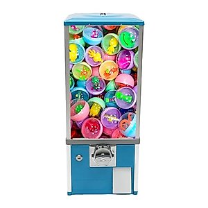 CNCEST 10.24 * 10.24 * 25.2in Vending Machine,Candy Vending Machine with Keys-Cash Box Capacity:700-800 Coins,for Retail Stores/Amusement Parks/Hypermarkets (Yellow)
