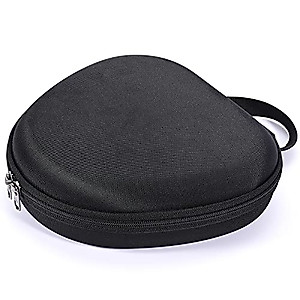 Hard Travel Carrying Case for Apple AirPods Max Headphone and It's Accessories, Protective Storage Bag - Black (Grey Lining)