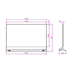 QianZi Desktop Transparent Display for Office - Resolution 1920 x 1080, Display Size 1210 x 680mm