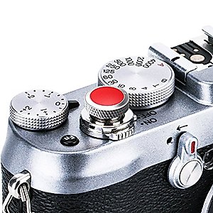 JJC Camera Soft Release Button, Shutter Button for Fuji Fujifilm X-T5 X-T4 X-T3 X-T30 X-T30 II X-T20 X-PRO3 X100V X100F X-E4 X-E3 Sony RX1R II RX10 IV III Leica M10 M9 Nikon Df F3
