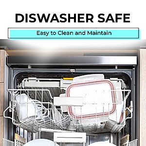 Razab 3300ML (3300 ml/ 112 oz) Glass Red Food Storage Container - LID Only