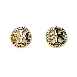 Tory Burch Rope Logo Stud Earring 136618 Gold 720